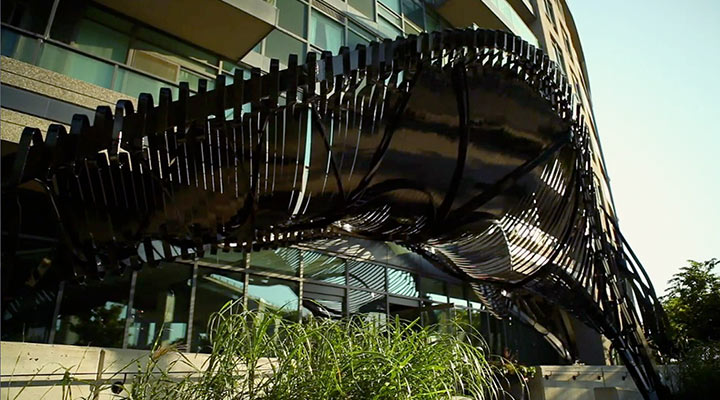 Architectural Installation Creates Public Art at WaterParkCity - Lanterra